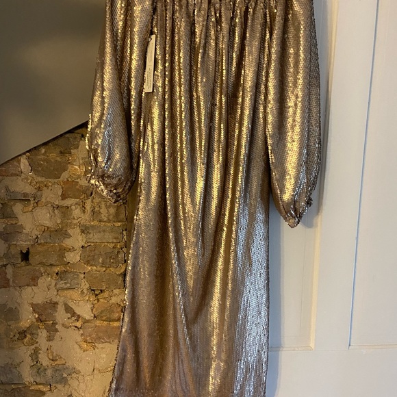 Anthropologie | Dresses | Anthro Mare Mare Gold Sequin Dress | Poshmark